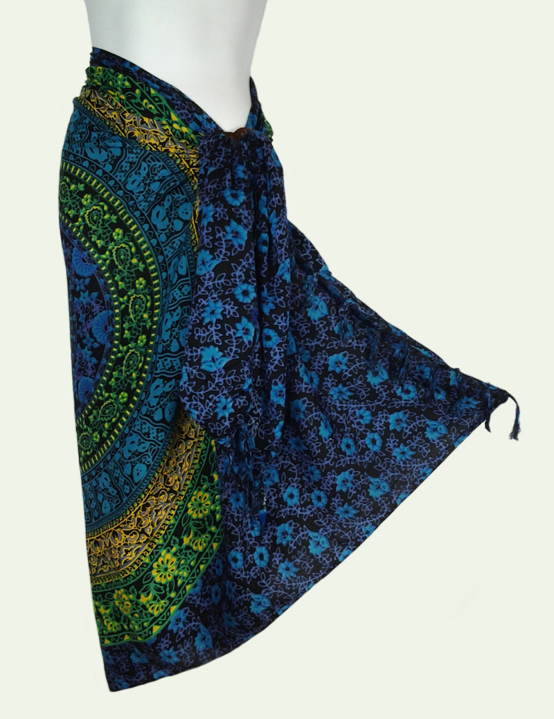 SarongsEtc.com - Mandala Floral Circle Sarongs
